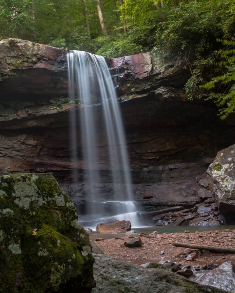 Pennsylvania Waterfalls Hiking to Cucumber Falls in Ohiopyle State Park