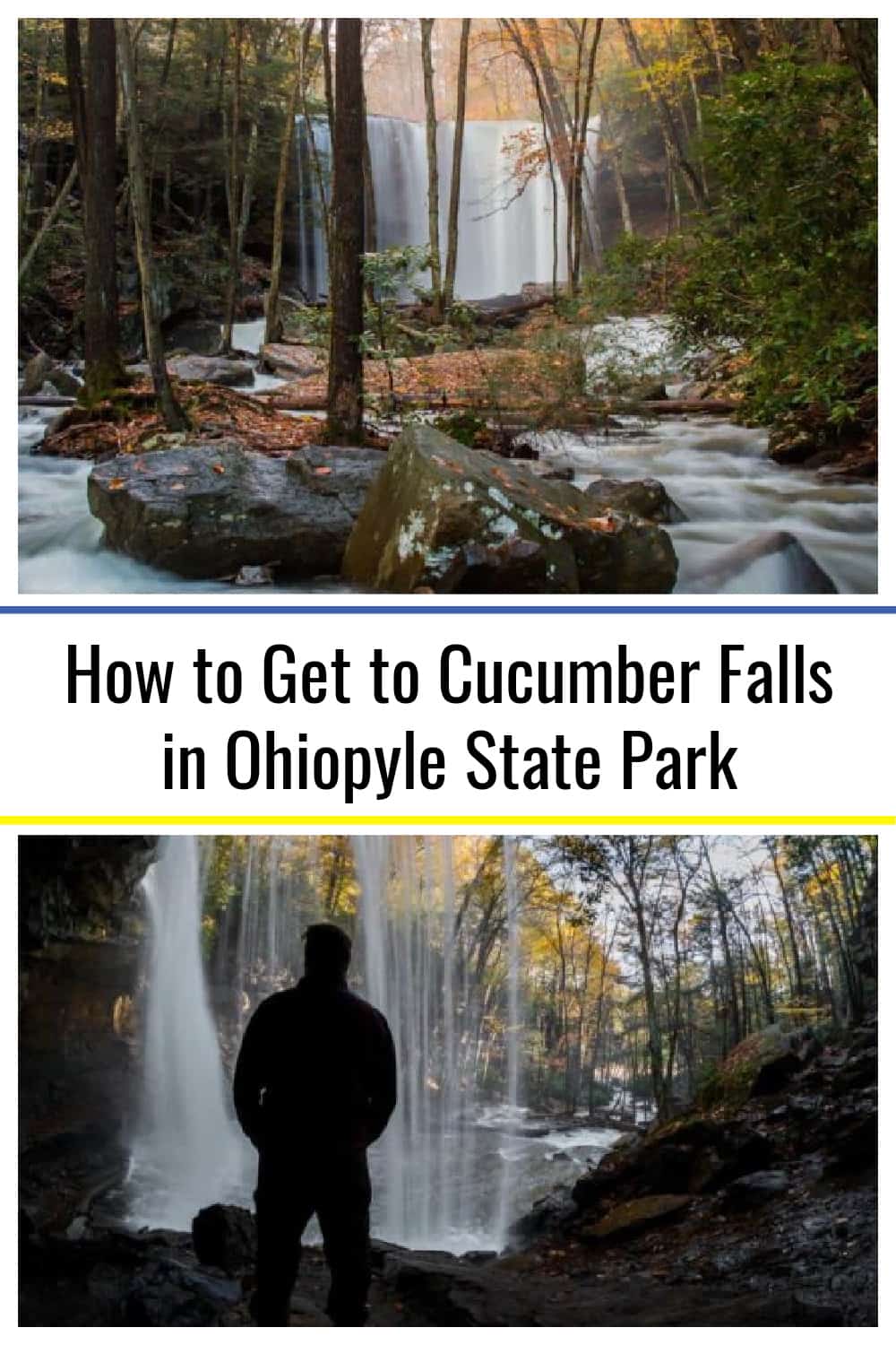 Pennsylvania Waterfalls Hiking to Cucumber Falls in Ohiopyle State Park