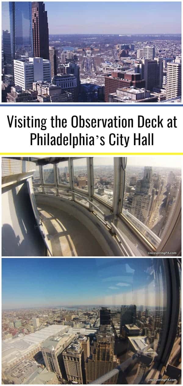 Overlooking Philly From the Observation Deck at Philadelphia's City ...