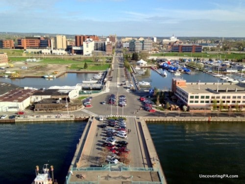Taking in the Stunning View from the Top of Erie's Bicentennial Tower ...
