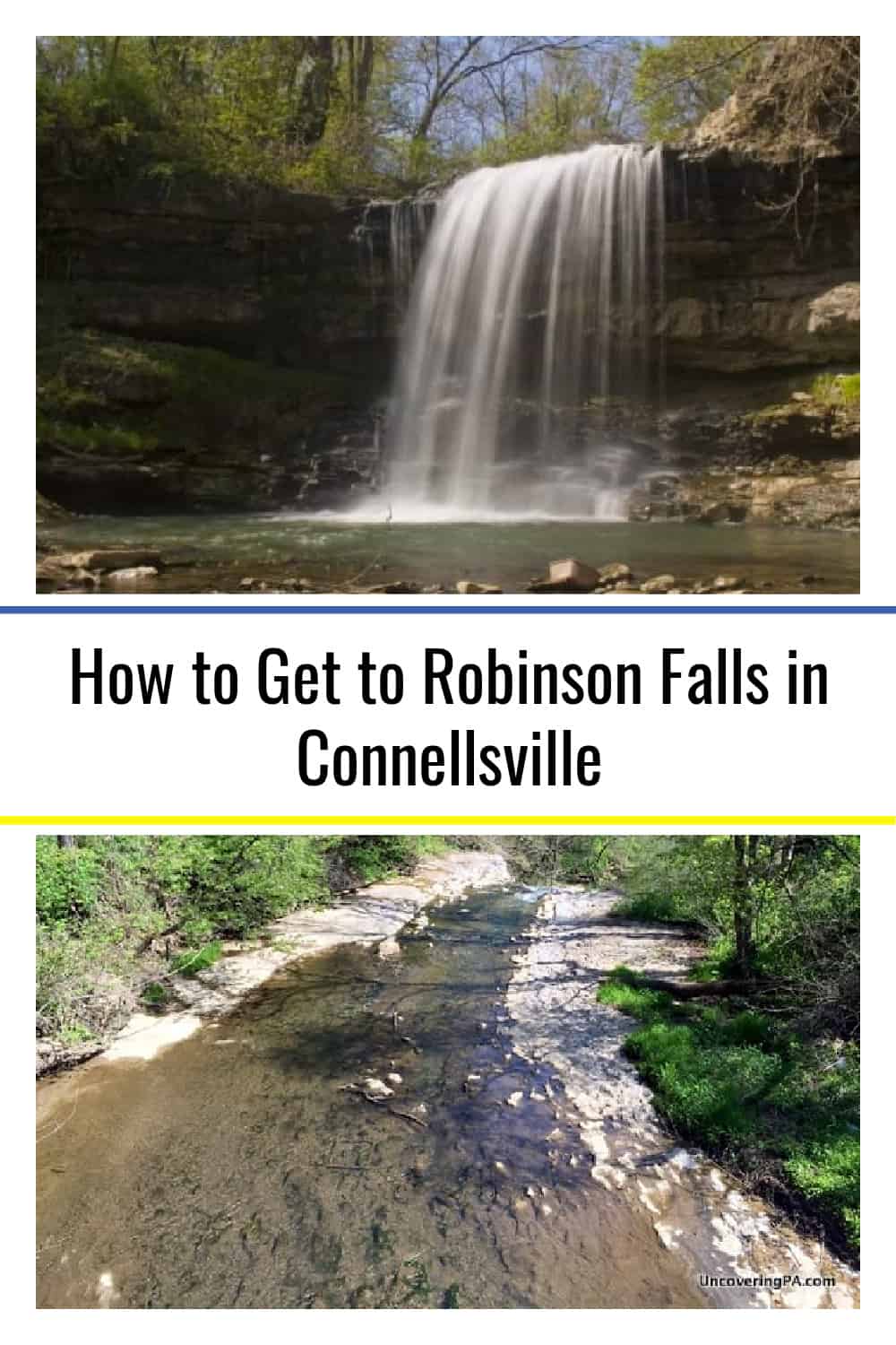 Pennsylvania Waterfalls: How to Get to Robinson Falls in Connellsville ...