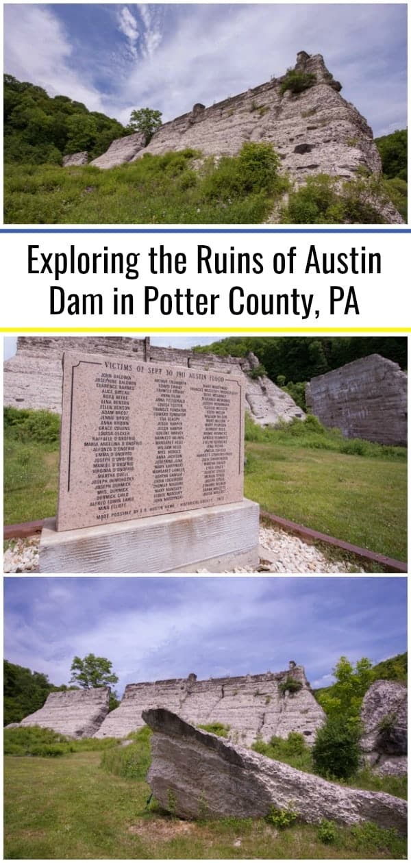 Exploring the Ruins of Austin Dam in Potter County, Pennsylvania ...