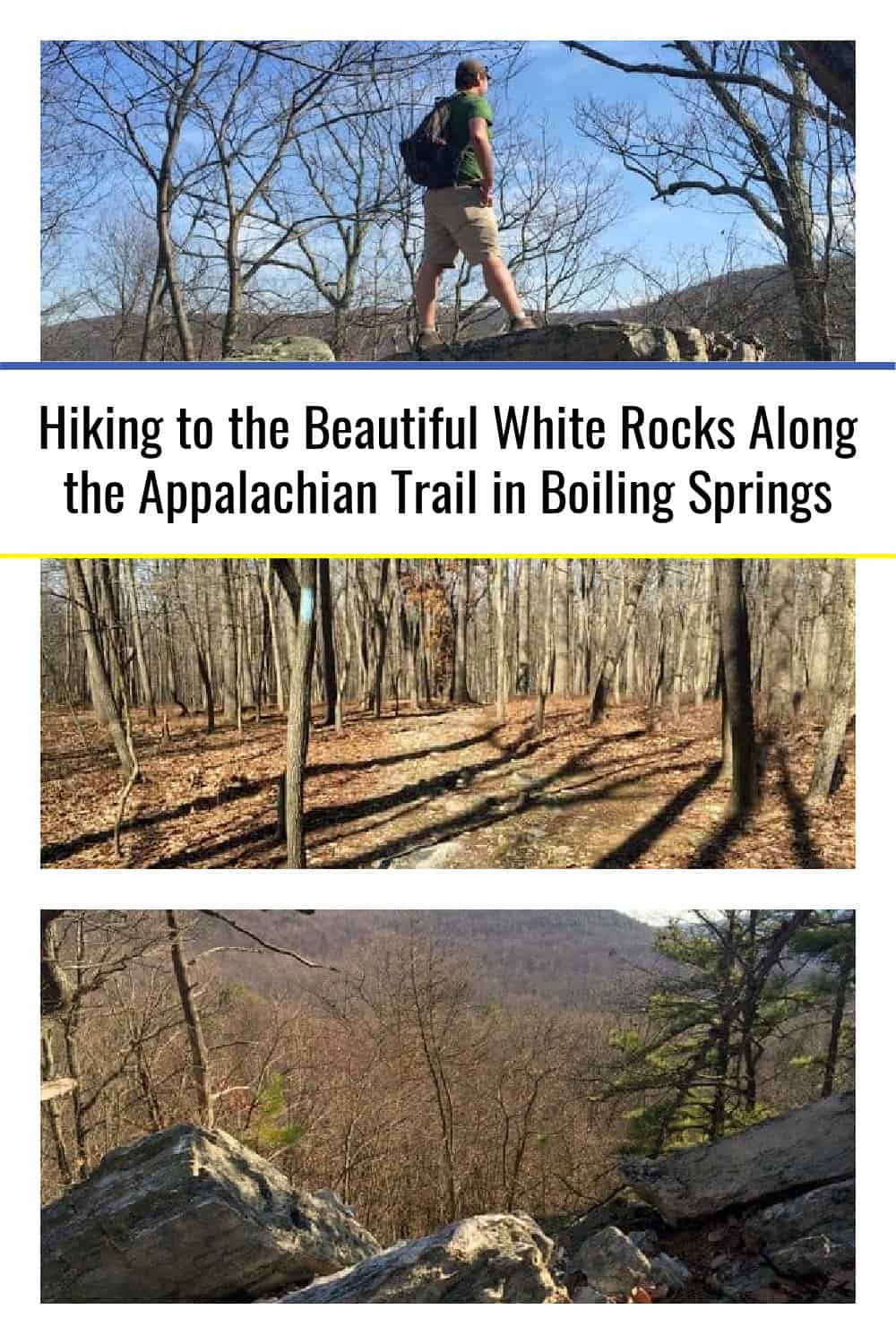 Hiking to the Beautiful White Rocks Along the Appalachian Trail in ...