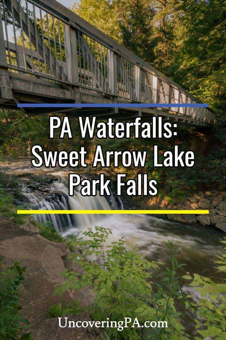 Hiking to the Waterfall at Sweet Arrow Lake Park in Schuylkill County, PA