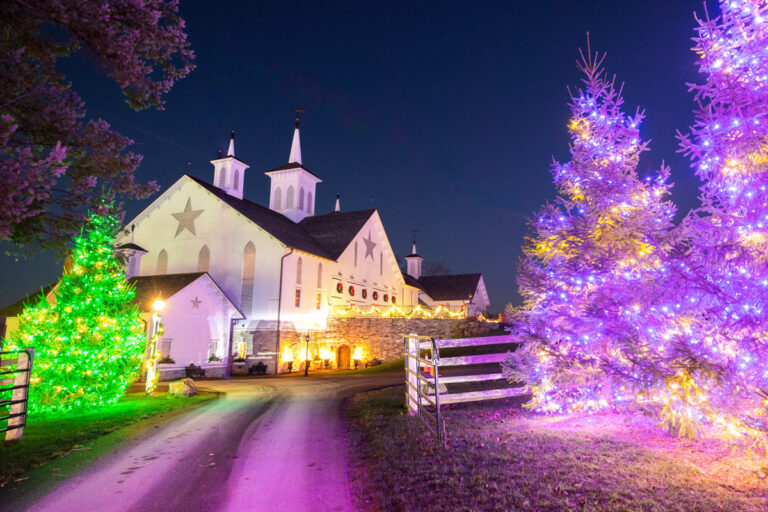 Driving Through the Christmas Lights at Stone Gables Estate in ...