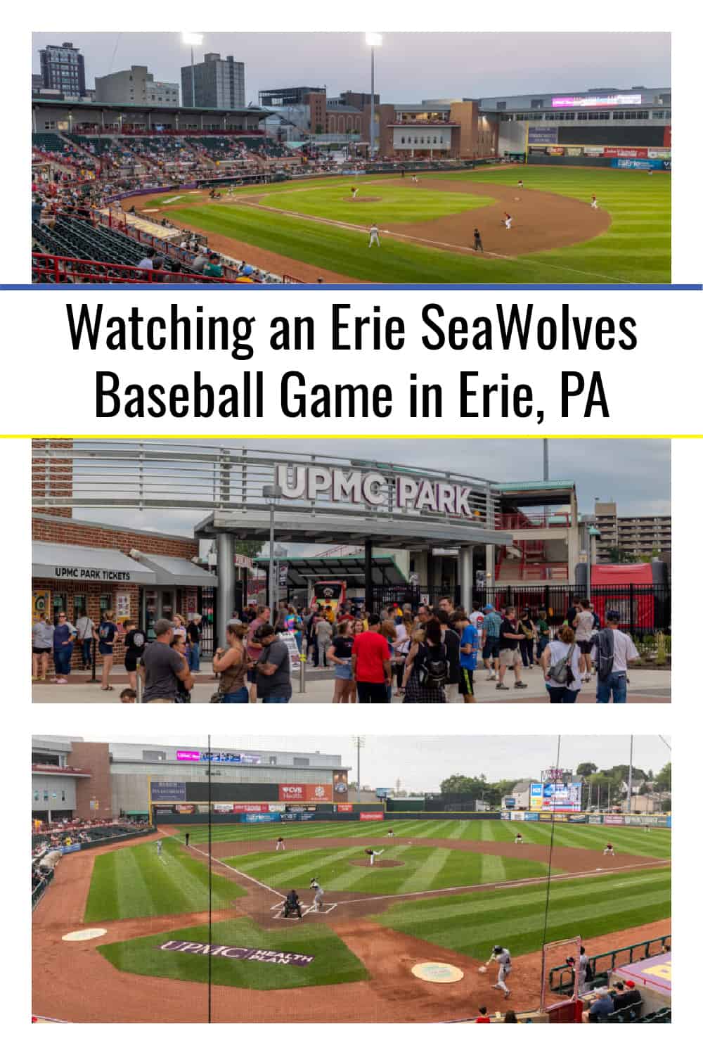 Watching an Erie SeaWolves Baseball Game in Erie, PA - Uncovering PA