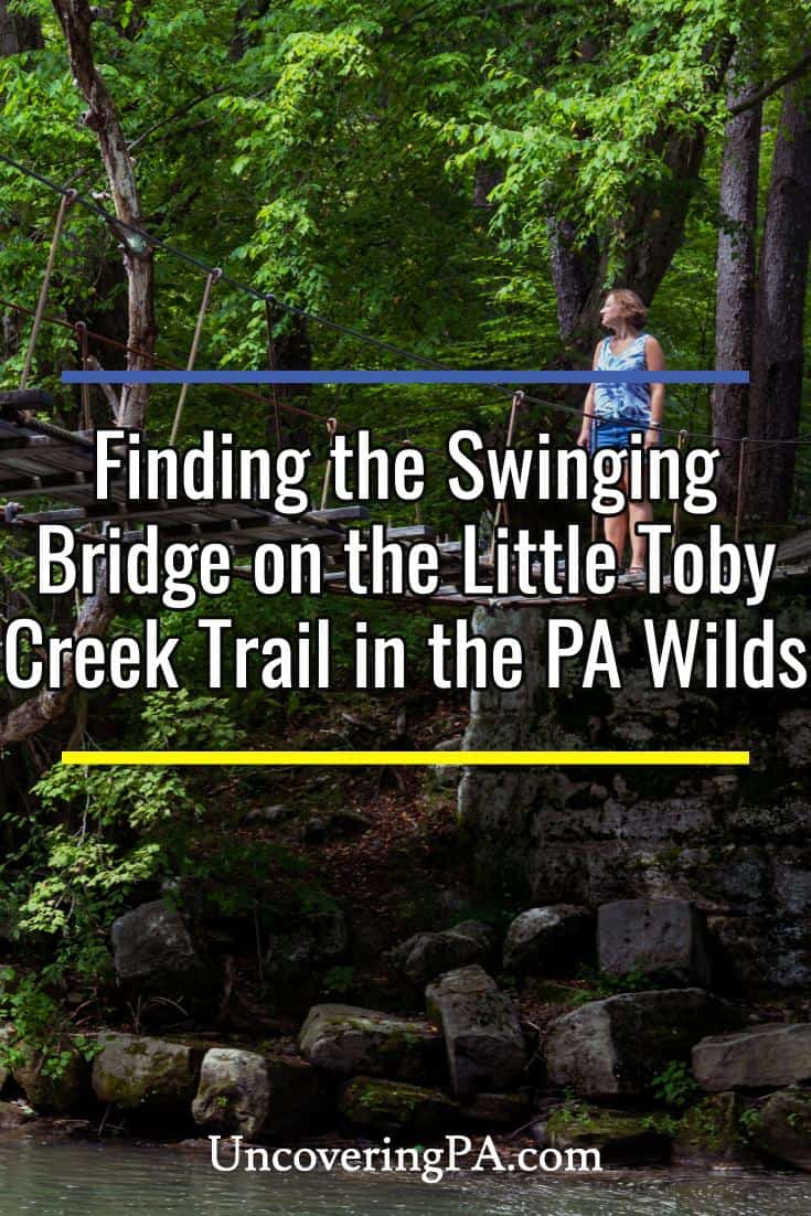 Biking the Little Toby Creek Trail to an Amazing Swinging Bridge ...