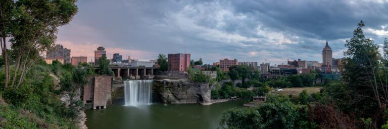 High Falls in Rochester, New York Panoramic Print - Uncovering PA
