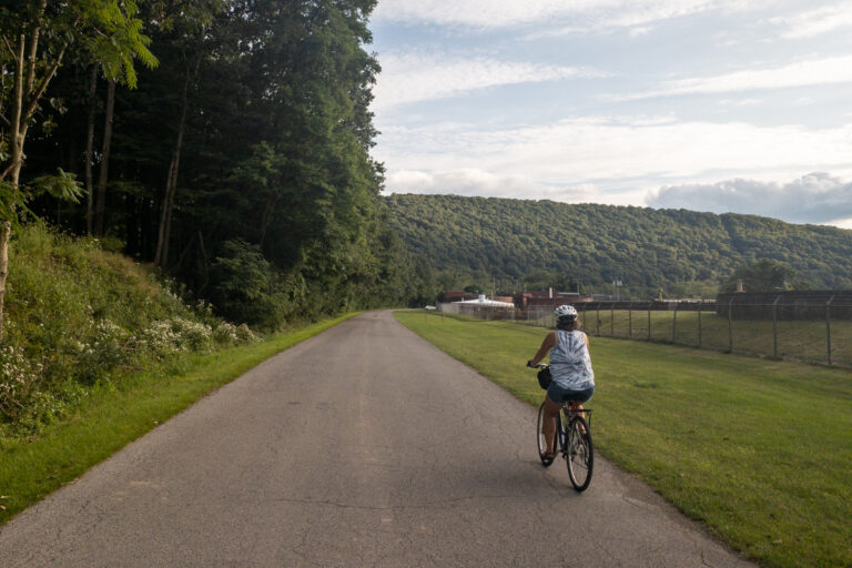 Biking the Samuel Justus Recreation Trail from Franklin to Oil City, PA ...
