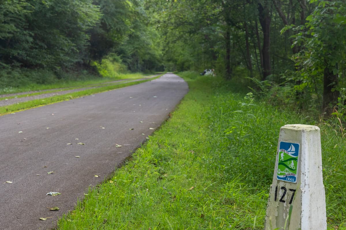 Biking the Samuel Justus Recreation Trail from Franklin to Oil City, PA ...
