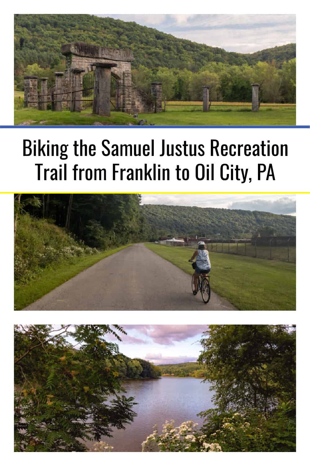 Biking the Samuel Justus Recreation Trail from Franklin to Oil City, PA ...
