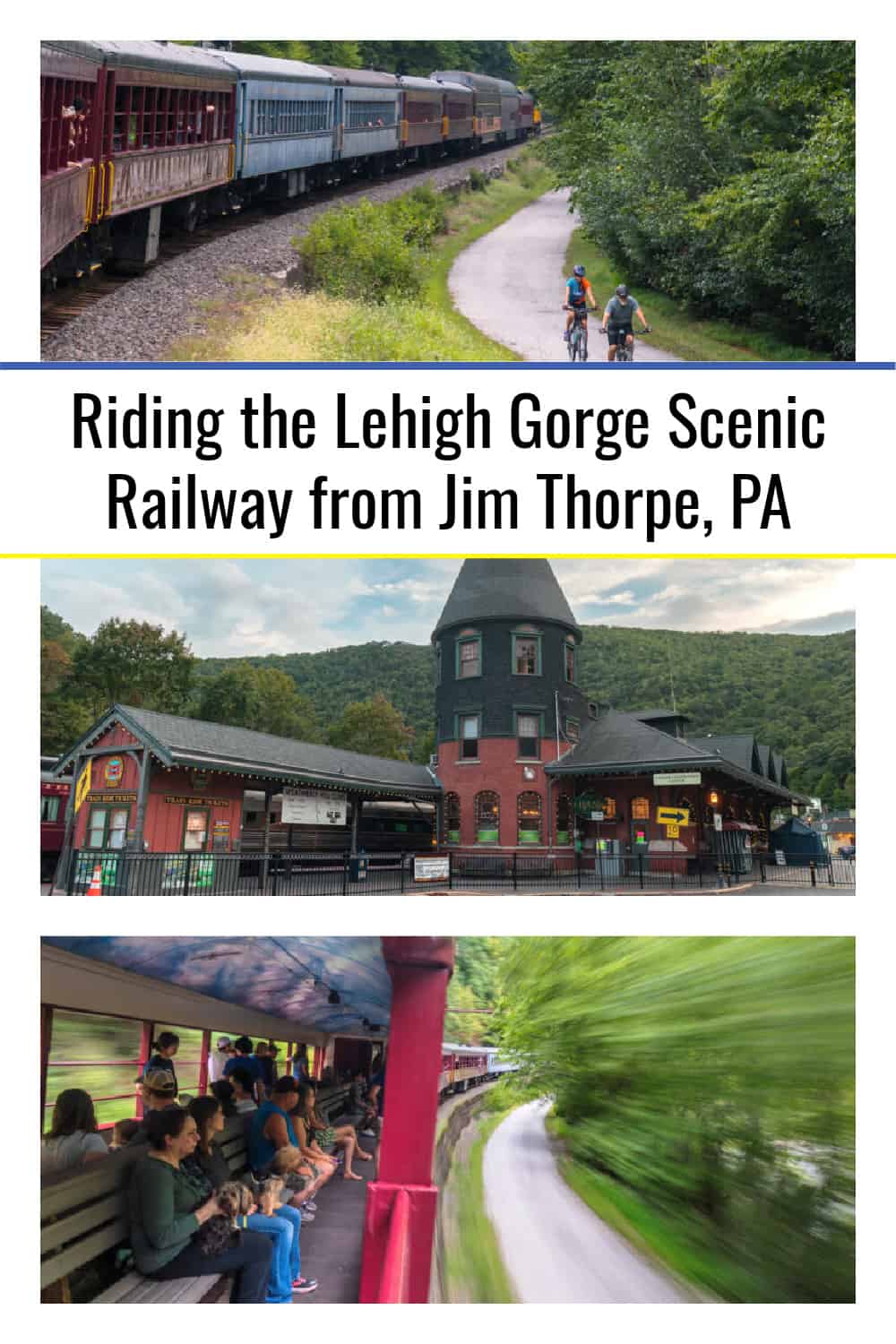 Riding the Lehigh Gorge Scenic Railway from Jim Thorpe, PA - Uncovering PA