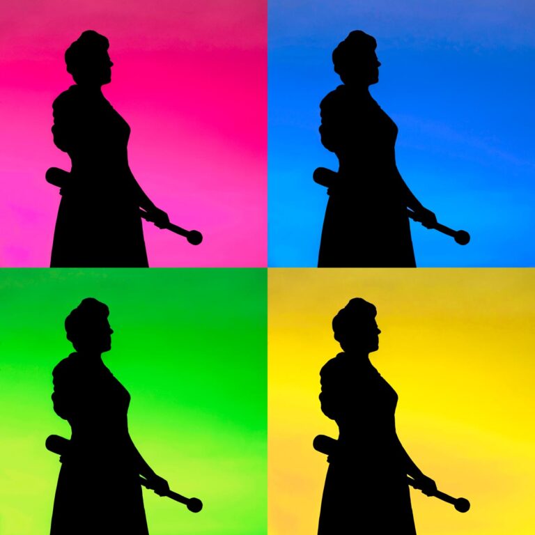 Molly Pitcher Statue in Carlisle Pop Art Print - Uncovering PA