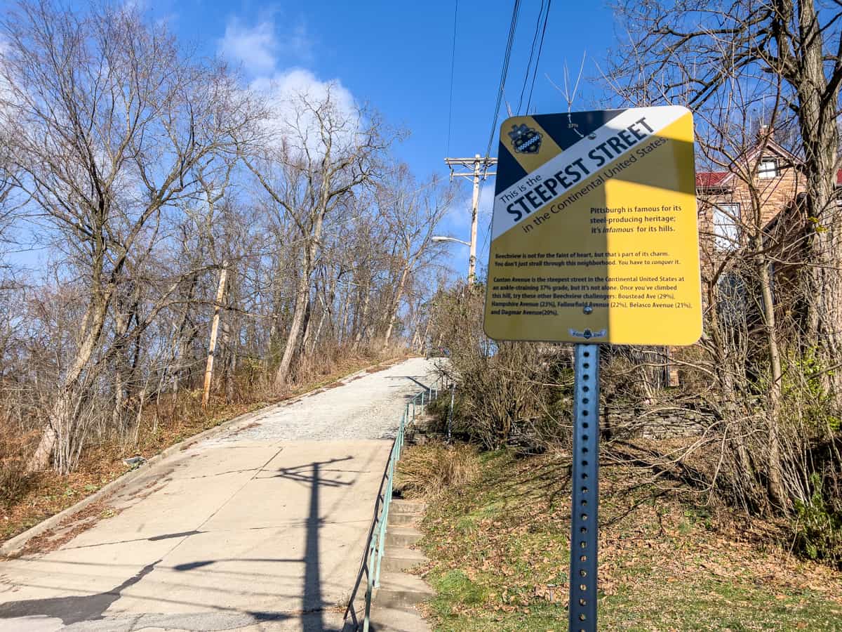 Canton Avenue in Pittsburgh: The Steepest Street in the United States ...