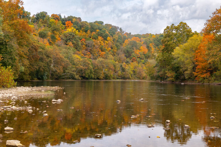 Hiking the Gorge in Cedar Creek Park to its Swinging Bridges and ...