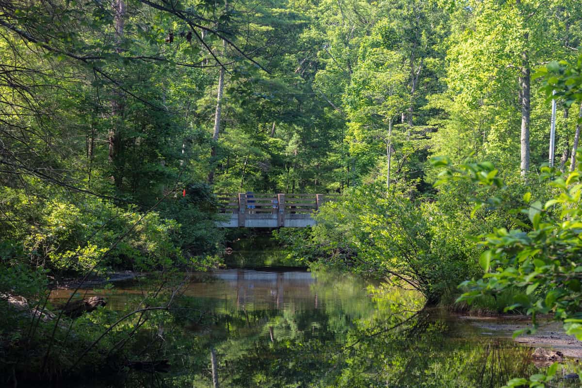 Hiking the Lakeside Trail at Cowans Gap State Park in Fulton County, PA ...