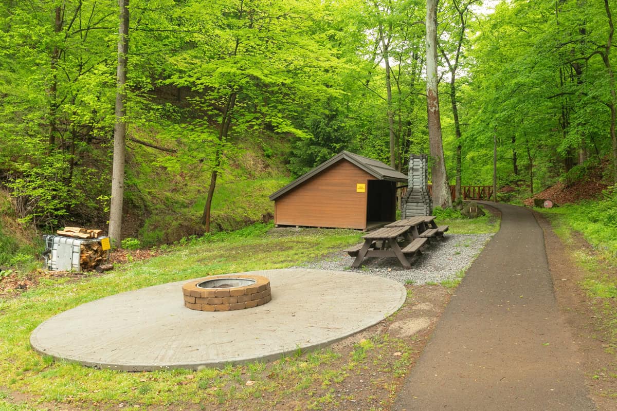 Hiking to Washboard Falls at Camp Guyasuta near Pittsburgh - Uncovering PA