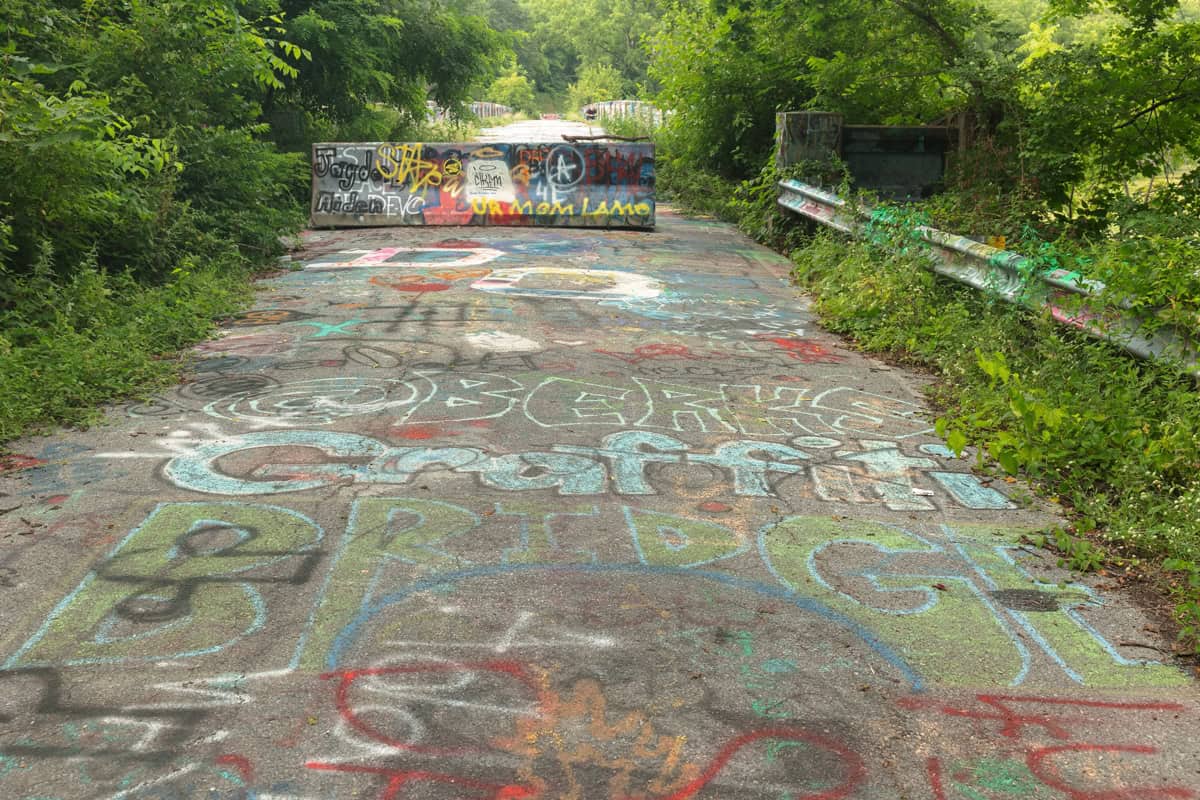Visiting the Graffiti Bridge in Berks County, PA - Uncovering PA